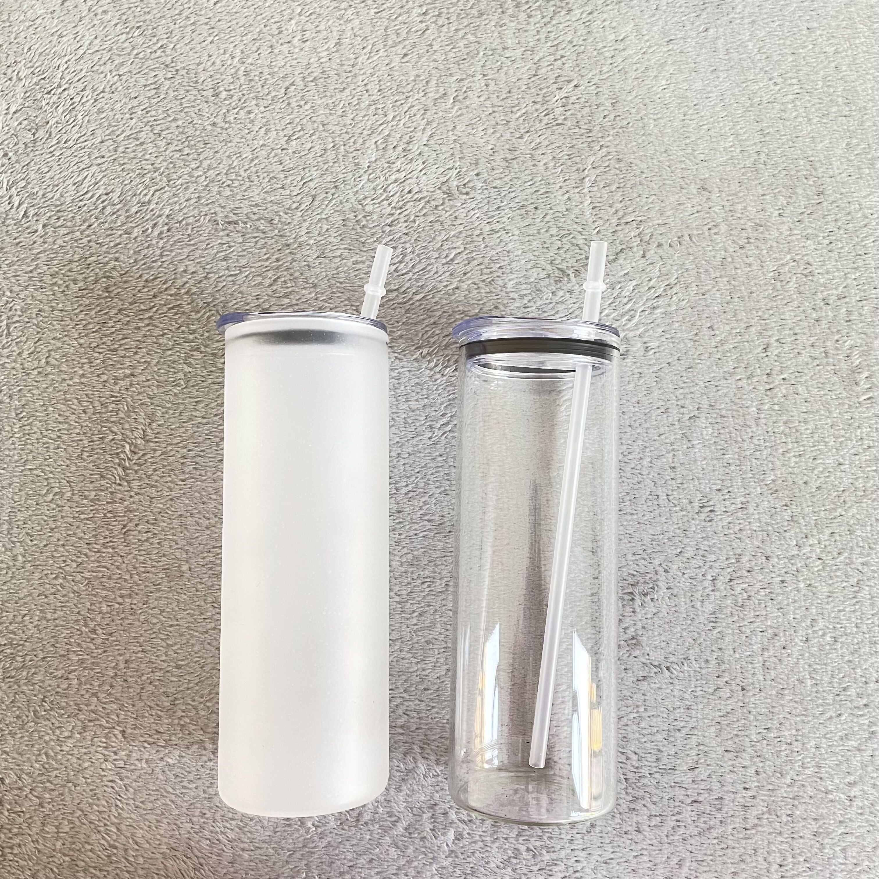 35 Pack YIPAI USA Warehouse Blank Sublimation Clear & Frosted 25oz ...