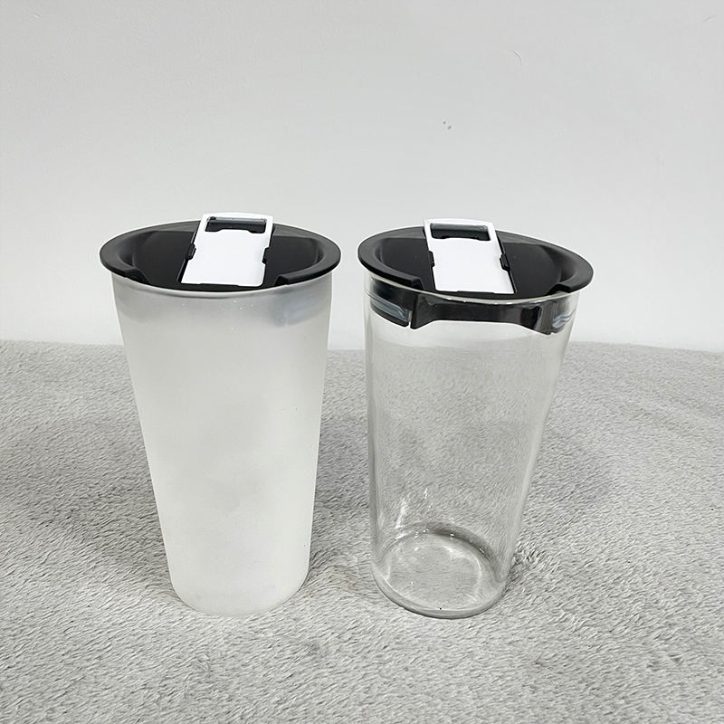 YIPAI YK00BLB001 20oz Frosted Clear Blank Sublimation Pint Beer Glass ...