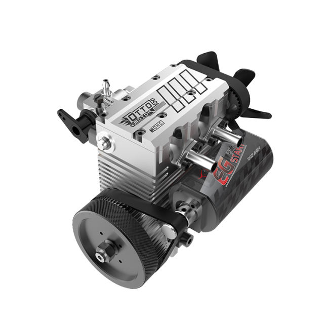 TOYAN Inline 2 Cylinders 4 Stroke Air Cooled Nitro Engine Model Kit ...