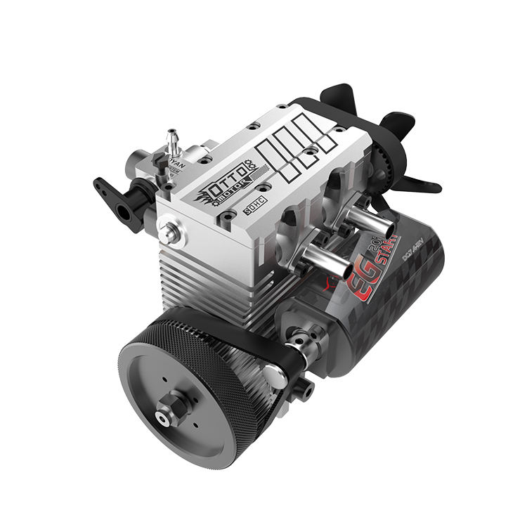TOYAN Inline 2 Cylinders 4 Stroke Air Cooled Nitro Engine Model Kit ...