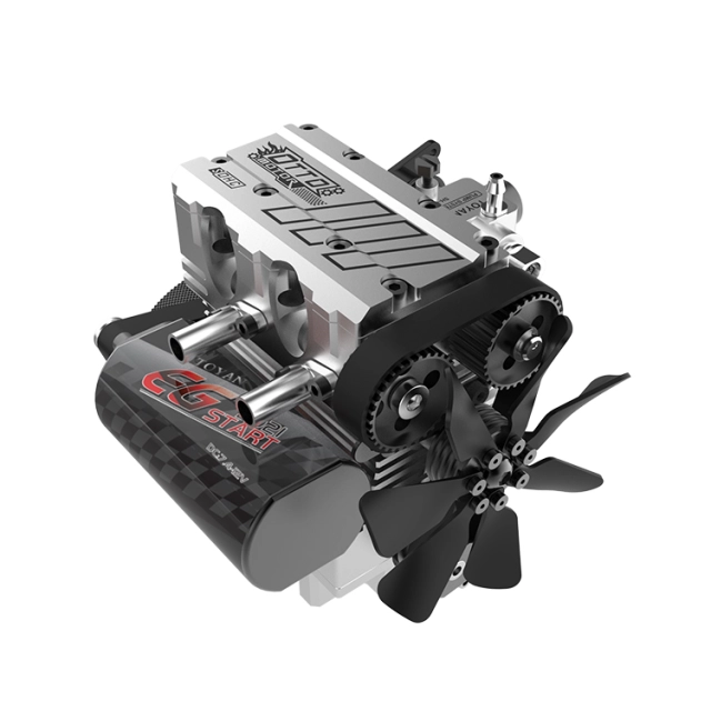TOYAN Inline 2 Cylinders 4 Stroke Air Cooled Nitro Engine Model Kit ...