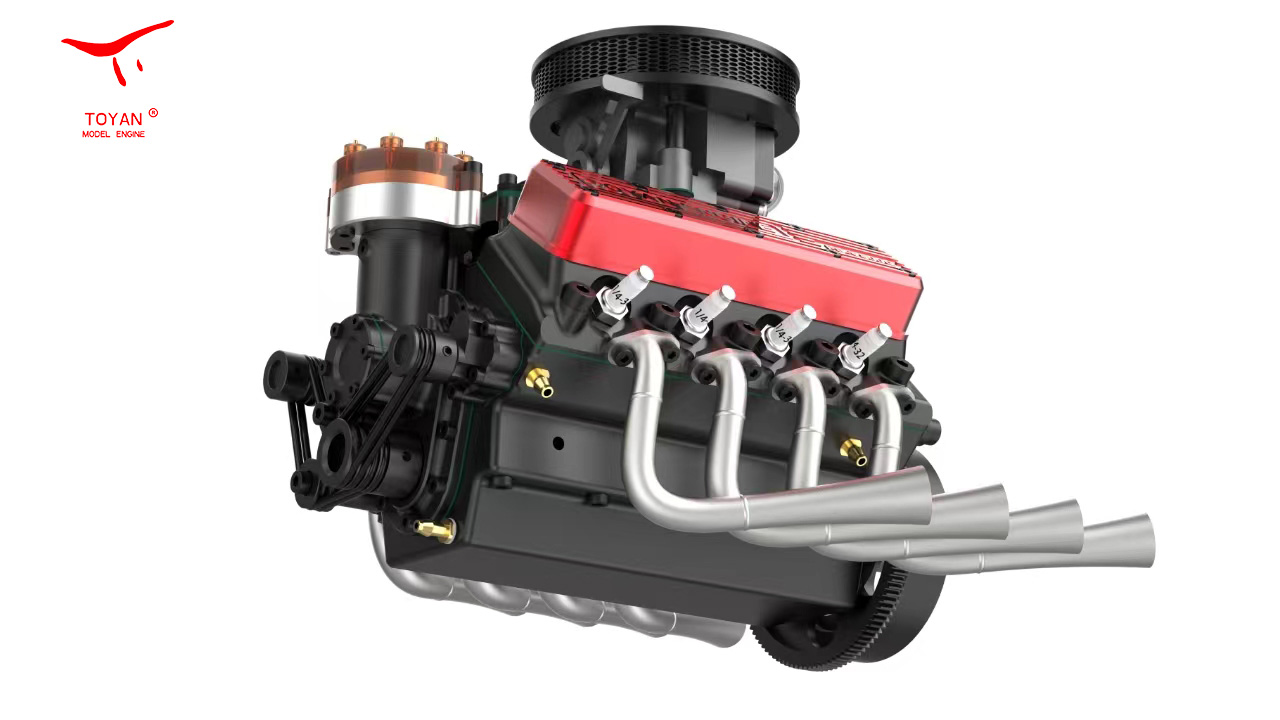 TOYAN Four-stroke V8 overhead valve water-cooled gasoline engine
