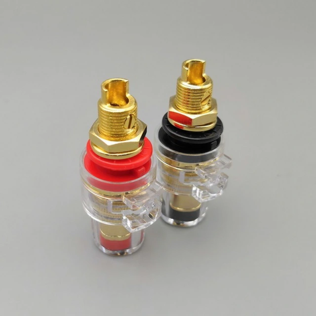 BP(Combo) --- Gold-plated 5-ways Soldering/Screw-Type Binding posts(Pair)