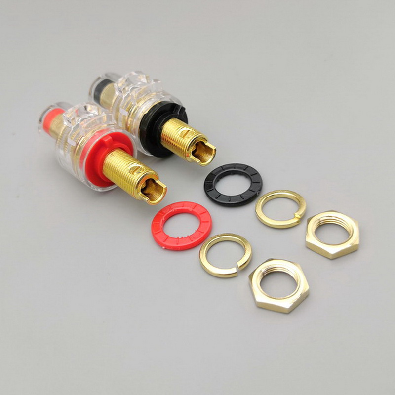 BP(Combo) --- Gold-plated 5-ways Soldering/Screw-Type Binding posts(Pair)
