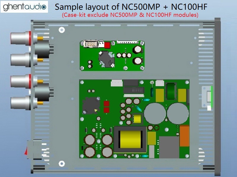 (B235a-S5) DIY Stereo Case-kit for Hypex NC500MP/NC100HF