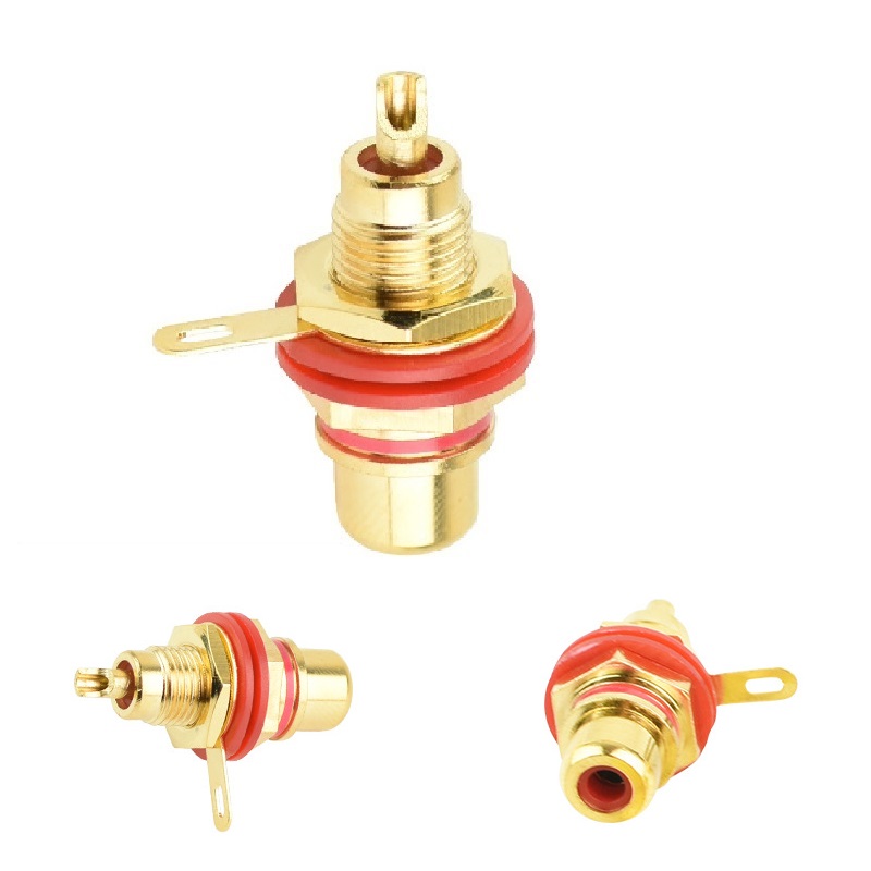 GP129 Gold-plated RCA Female Chassis Connector