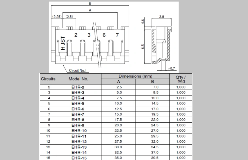 EHR-12 Housing & Contact (12-ways)