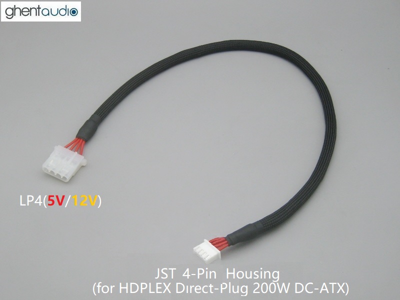 (PC47) SATA/LP4 Power Cable for HDPLEX 200W DC-ATX (JSSG360)