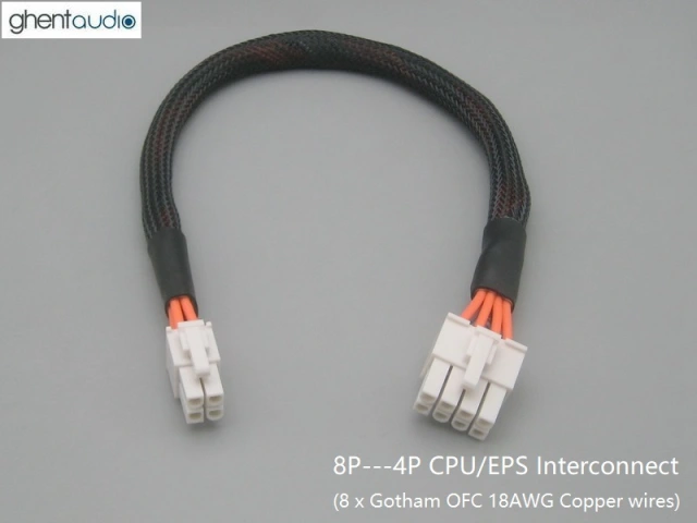(PC15) 8P---4P CPU/EPS 18AWG Cable (8-wires)
