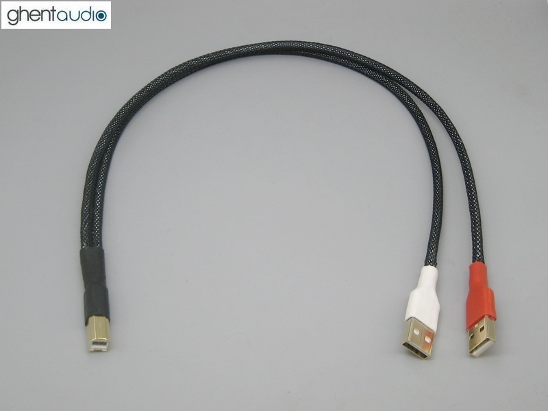 (U21) Type-B to Dual Type-A USB Y-Cable