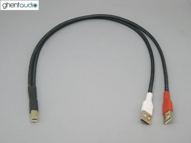(U21) Type-B to Dual Type-A USB Y-Cable