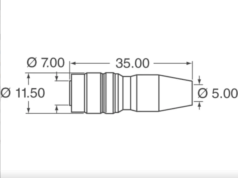 Hirose HR10A-7P-4P(73) Male 4-Pole Connector