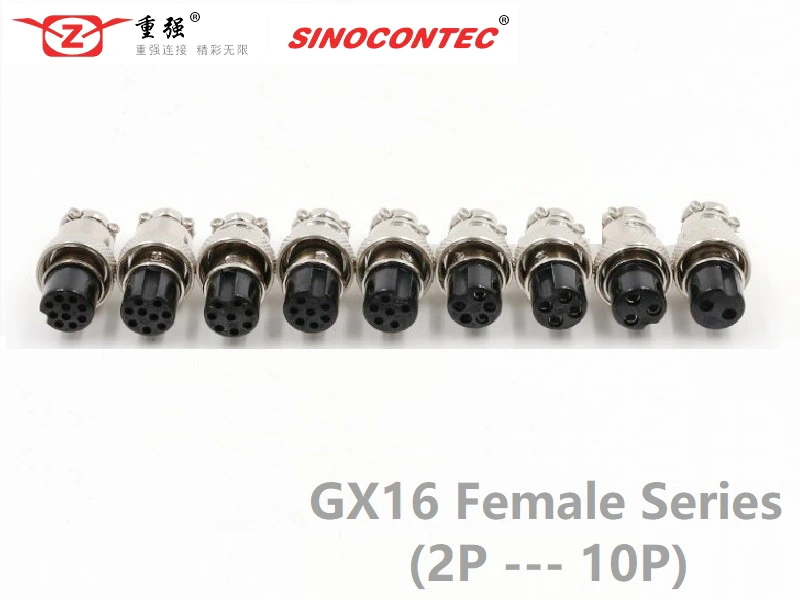 SINOCONTEC GX16 Female Circular Connector (2P---10P)
