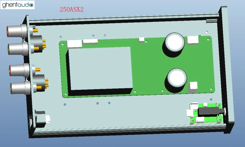(A265-S1) DIY Stereo Case-kit for ICEpower 250ASX2