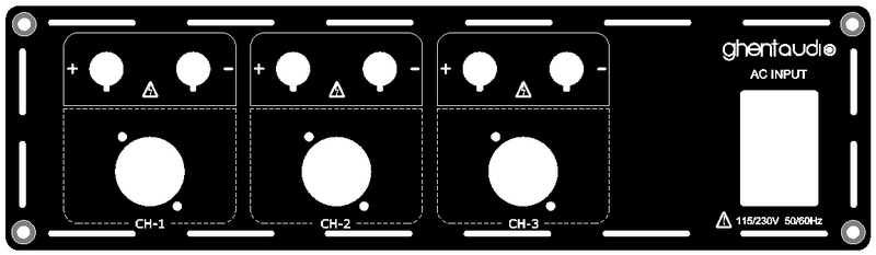 (DR1-BP3-1) 3CH Rear-plate for D-series