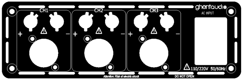 (BR1-BP3-1) 3CH Rear-plate for B-series