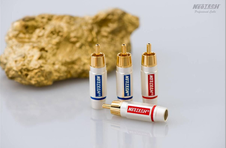 Neotech DG-203 II Copper Gold-plated RCA Connector (Male)