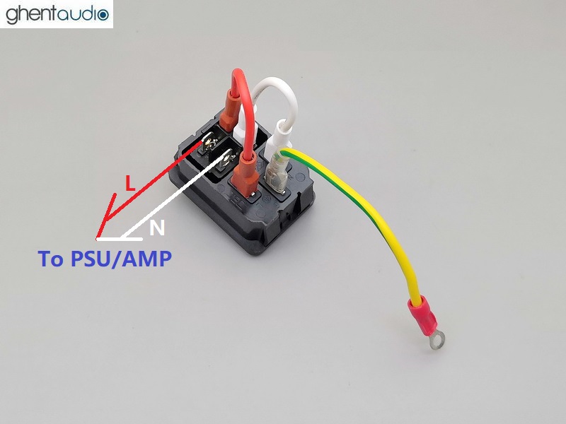 JEC JR-101-1FSA Mains-Inlet with Jumpers (1pc)