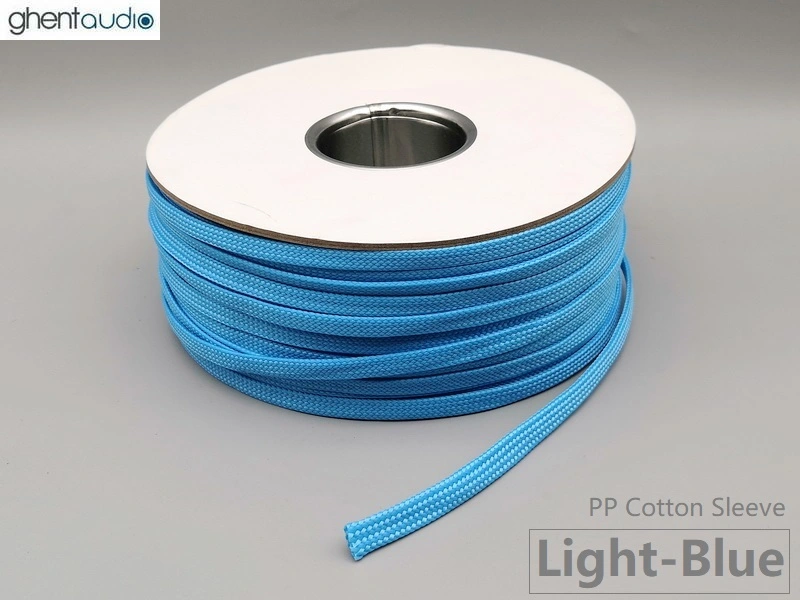 (PPC-LBLU) Light-Blue PP Cotton Expandable Sleeving
