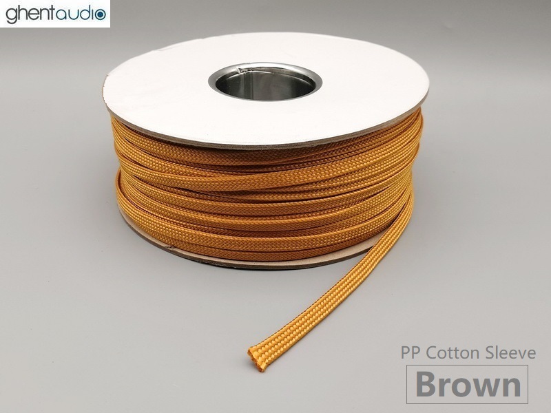 (PPC-BRN) Brown PP Cotton Expandable Sleeving