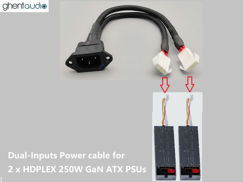 (PC34) Dual-Input Cable for HDPLEX 250W GaN ATX PSU