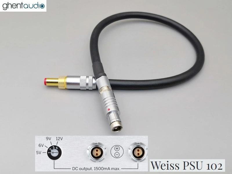 DC52 --- Canare 4S6 DC cable for Weiss PSU 102