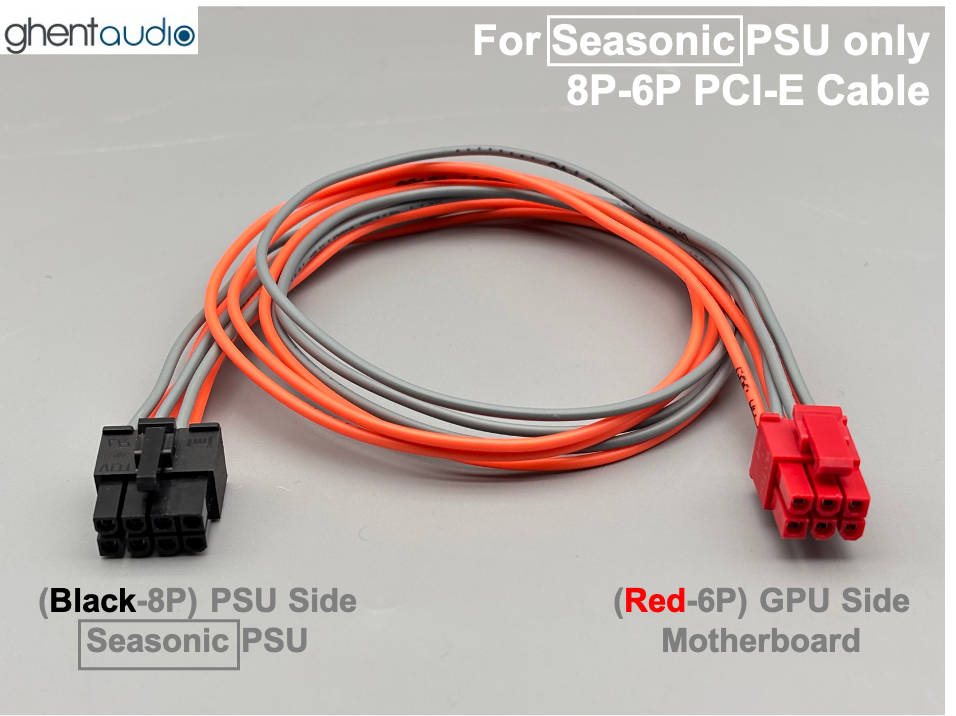 (PC-SS03-6P) Seasonic (8P)---6P PCI-E Cable