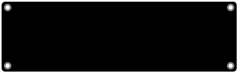 (CR-Blank) Blank Rear-plate for C-series