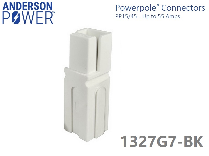 1327G7-BK: Anderson 1327G7-BK PP15/45 Powerpole Housing (White)