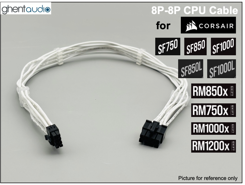 CPU 8 Pin Modular Cable for Corsair Type5: SF850, SF1000L, RM1200x shift