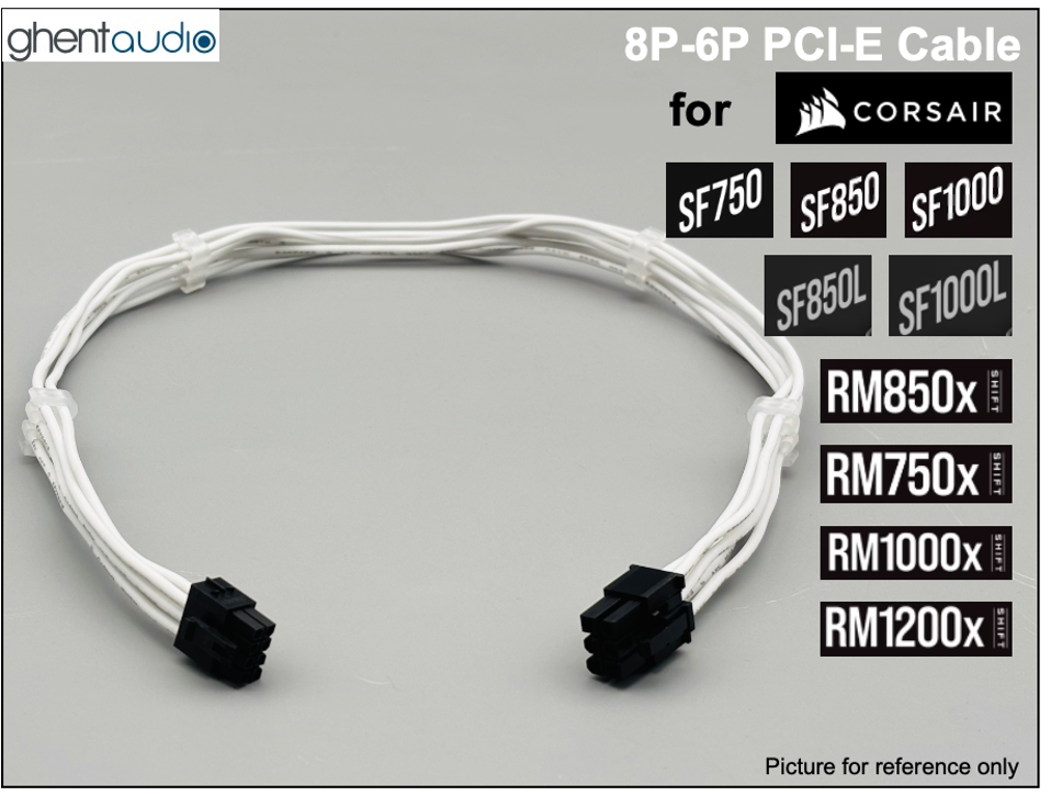 PCI-E 6 Pin Modular Cable for Corsair Type5: SF850, SF1000L, RM1200x shift