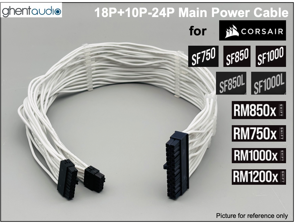 Motherboard 24 Pin Modular Cable for Corsair Type5: SF850, SF1000L ...