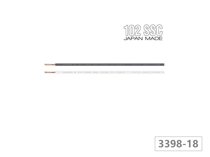 3398-18: Oyaide UL-3398 Style 18AWG hookup wire (102 SSC conductor)