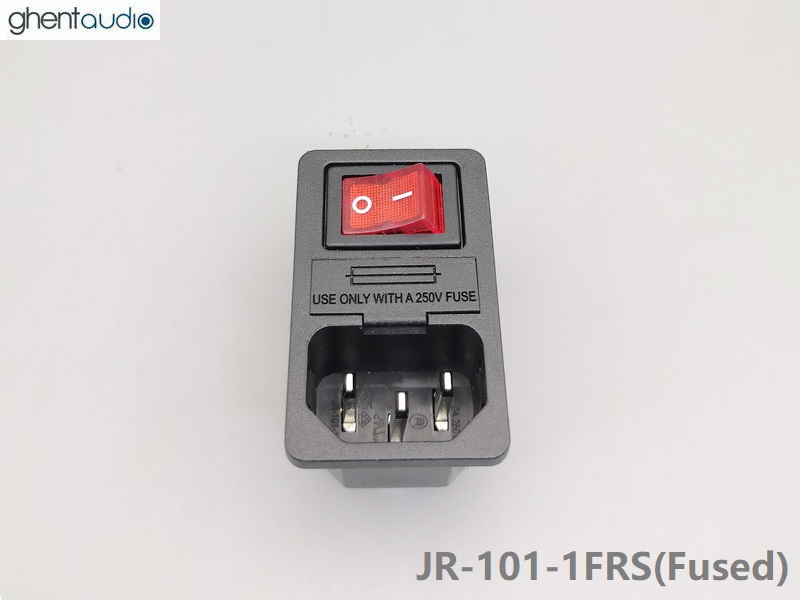 JEC JR-101-1FRS Fused Mains IEC-Inlet with Switch (1pc)
