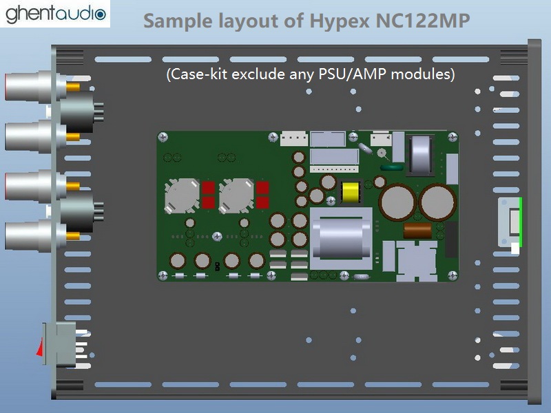 (B265c-S1) DIY Stereo Case-kit for Hypex NC122MP