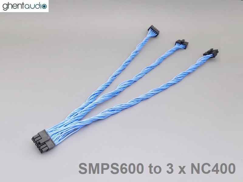 Psc-31 Hypex SMPS600-NC400 Power Supply 1:3 Y-Cable (Teflon Silver ...