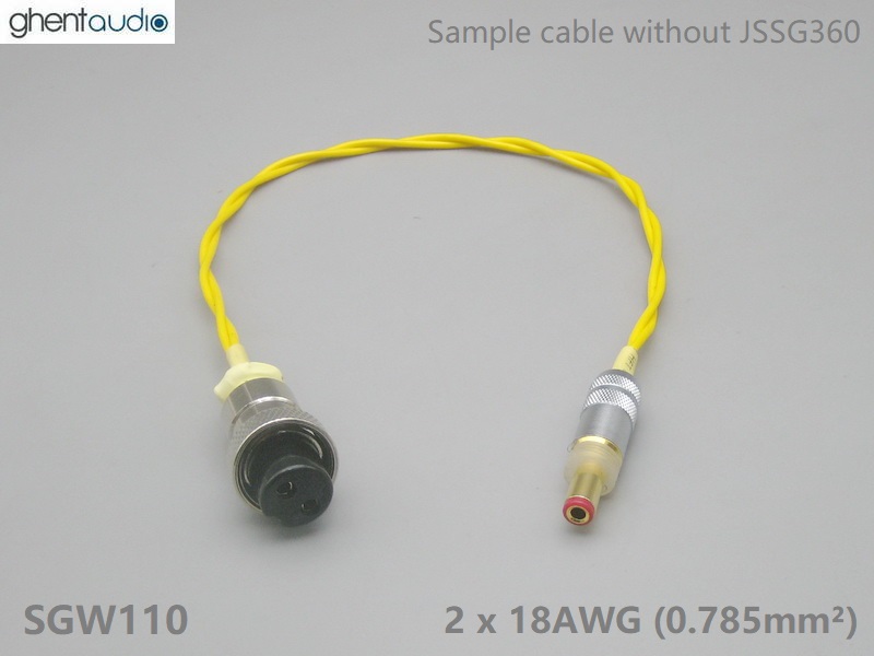 DC-MSG110 --- Mundorf SilverGold Teflon Solid-Core 18awg DC cable