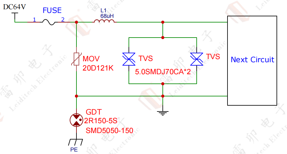 11.3 64V DC Power Supply 6KV Surge Protection Solution,power protection