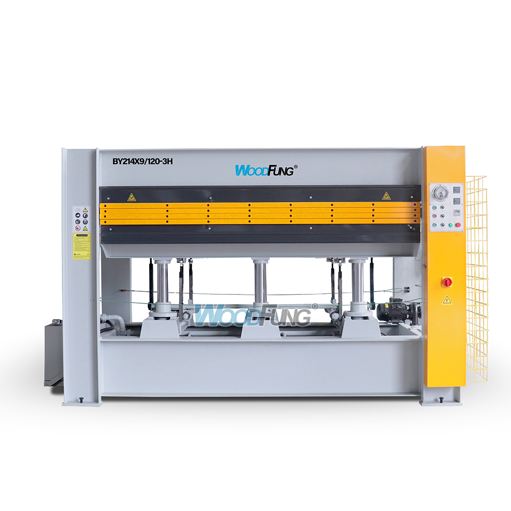 120-3H WOODFUNG 120T Woodworking Machine Hot Press Wooden Door Panel ...