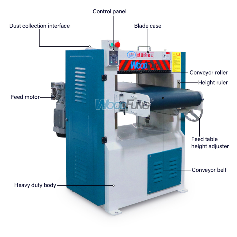 MB105 AUTO FEED Planer Woodworking Table Planing Machine Wood Furniture ...