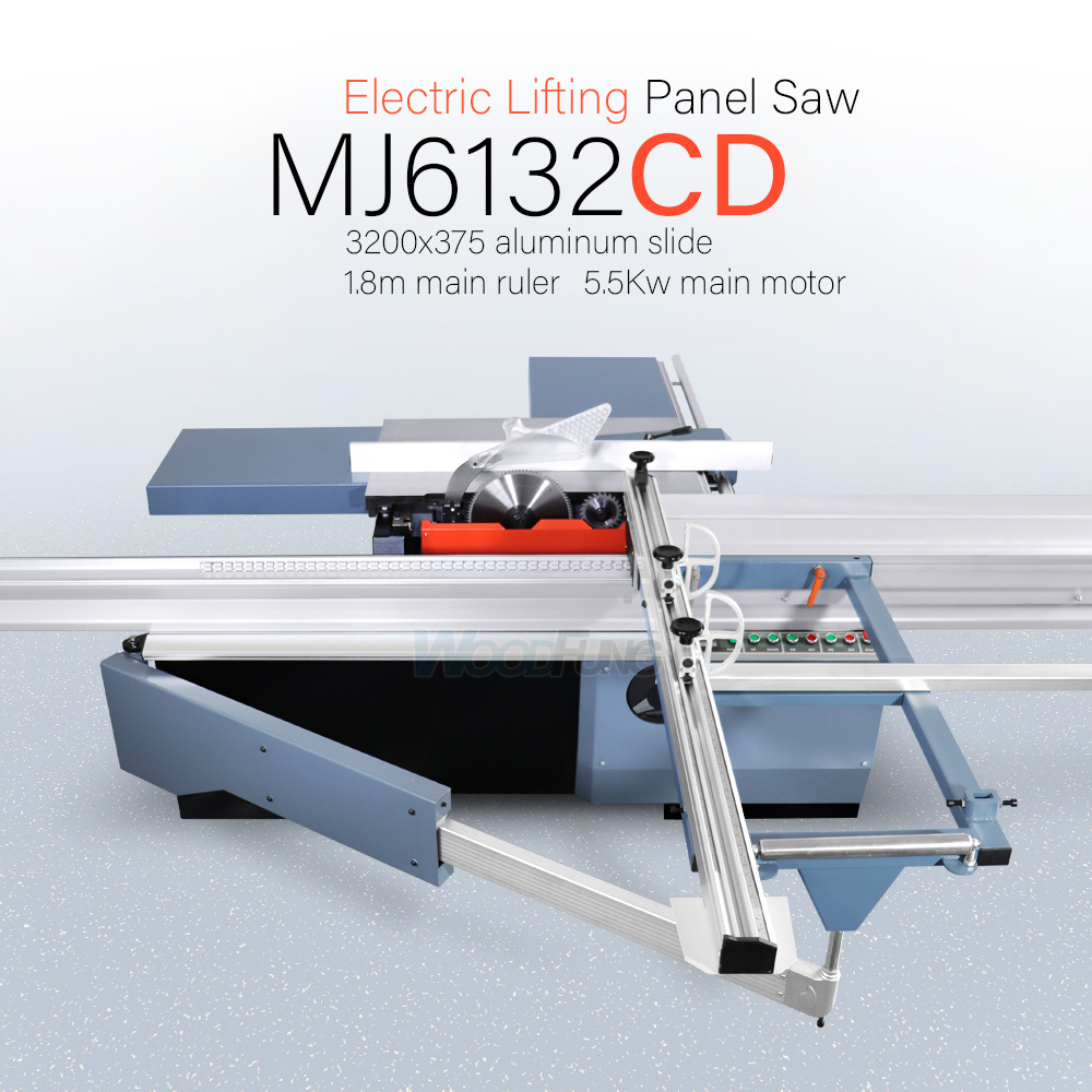 MJ-6132CD Panel saws with digital display and automatically lift ...