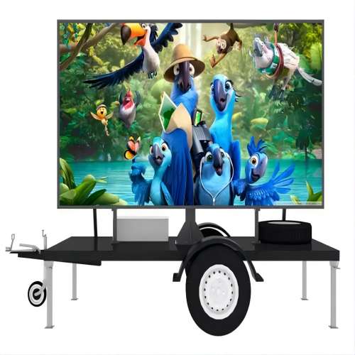 Solar Led Portable Variable Message Signs Mobile Screen Trailer Mounted ...