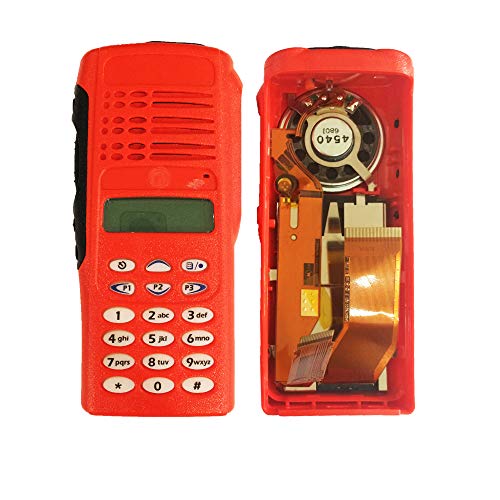 Red Full keypad Housing Case With Speaker & LCD Mic For HT1250