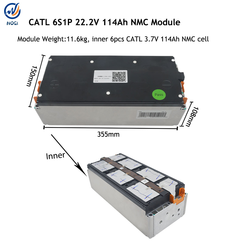 Hot Sale CATL 22.2V 114Ah 6S1P Battery Module Lithium Ion Electric Car ...