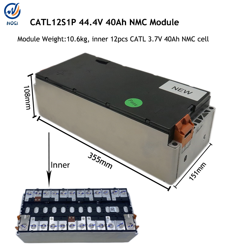 CATL battery module 12S1P 44.4V 40ah electric car battery for leaf battery modules solar system ...