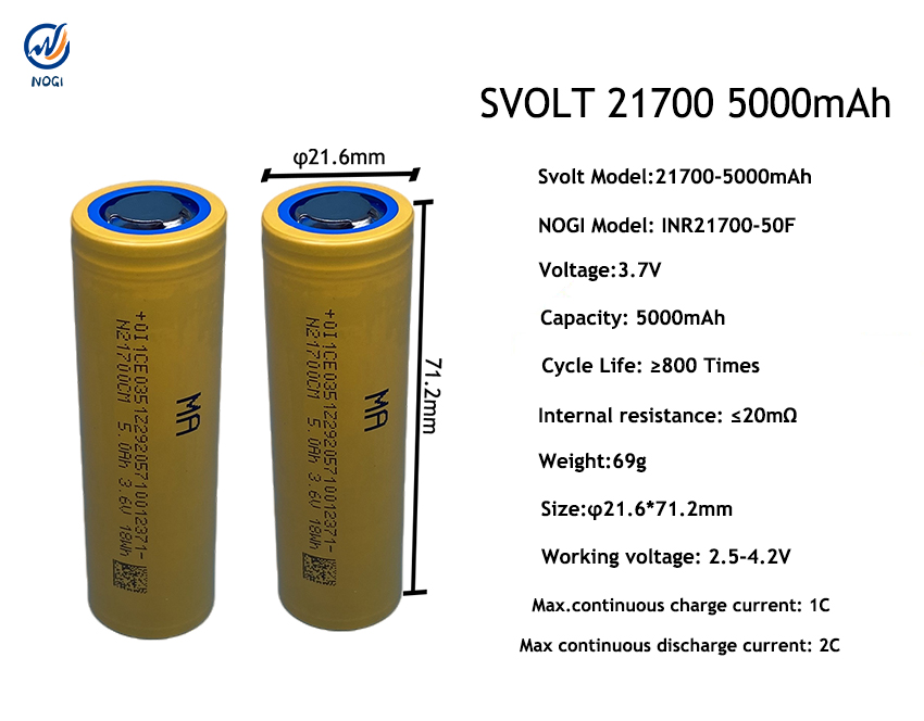 Svolt grade A new 21700 battery 5000mah cylindrical nmc li-ion battery ...