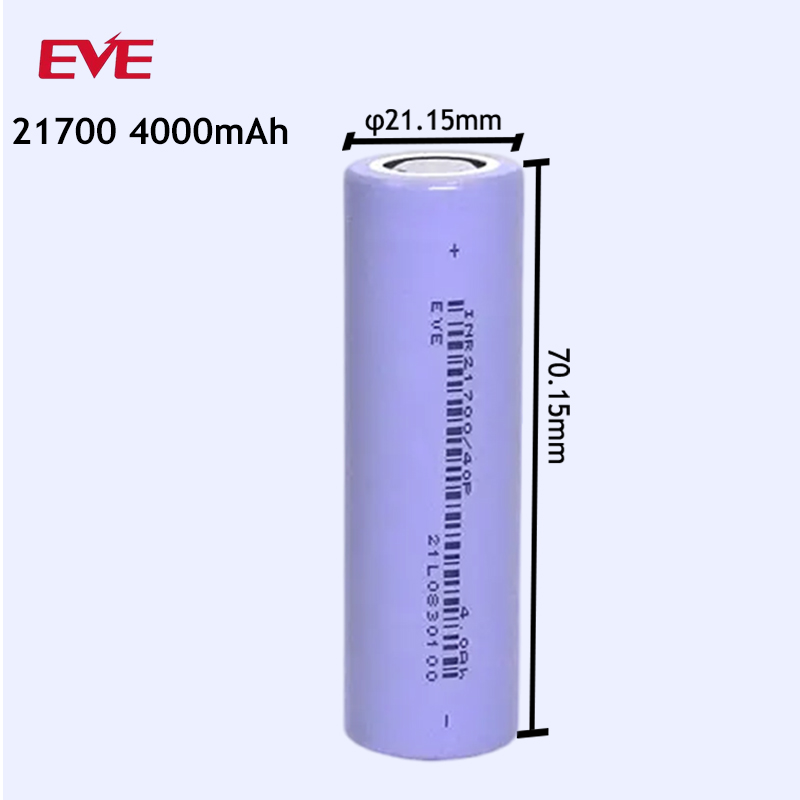 EVE Brand new 21700 40P 3.7V li ion battery 3.6V 4000mah 4Ah 21700 battery cell INR21700-40P for ...