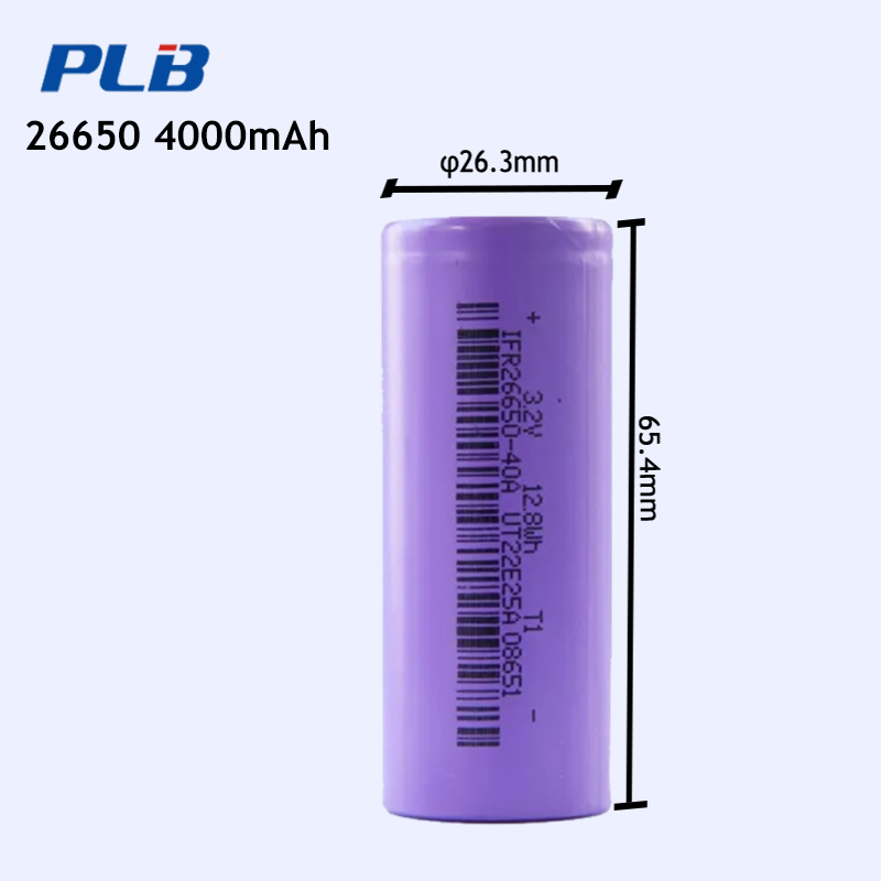 PLB 3.2V 4000mAh 26650 cell rechargeable 26650 lifepo4 battery LFR26650 ...