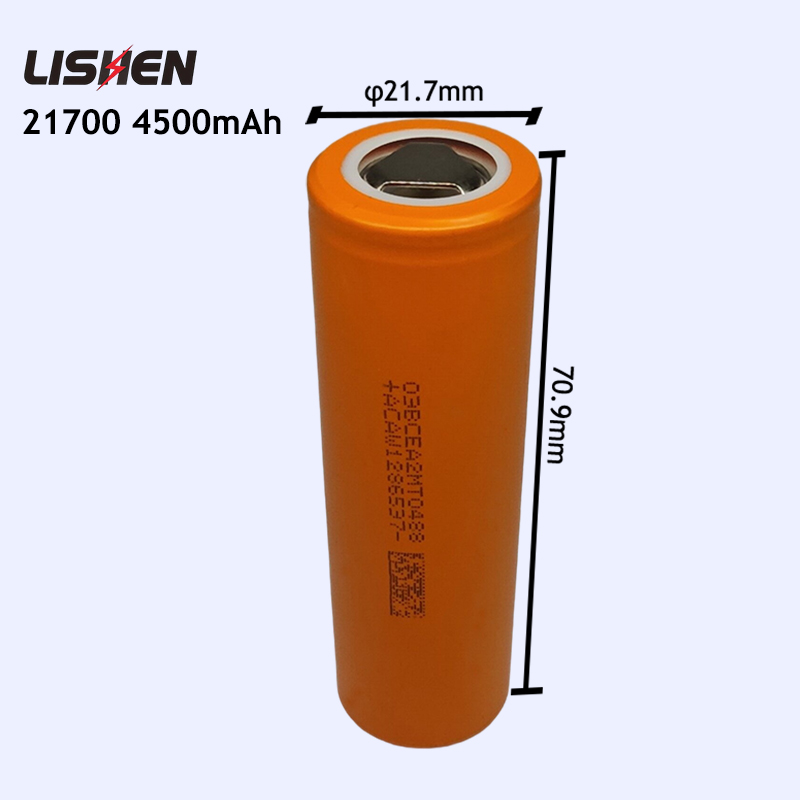 Lishen 21700 4500mah battery LR2170SF rechargeable batteries for ...