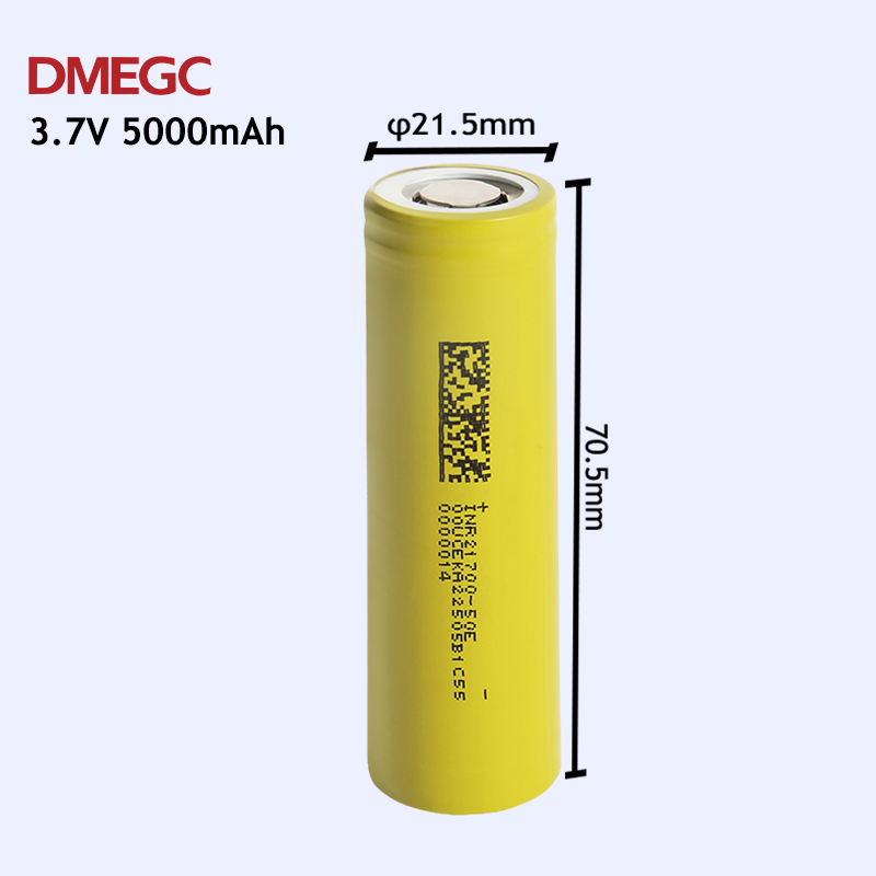 Grade A DMEGC 21700 battery 5000mah 3.7V 21700 cell lithium ion electric bicycle battery ...
